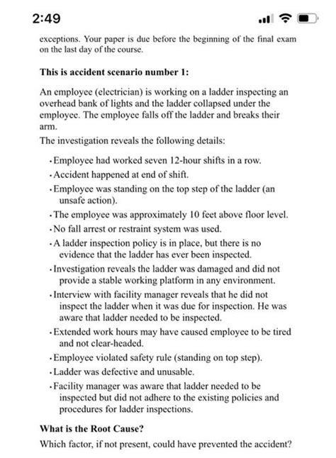 Solved 249 Exceptions Your Paper Is Due Before The