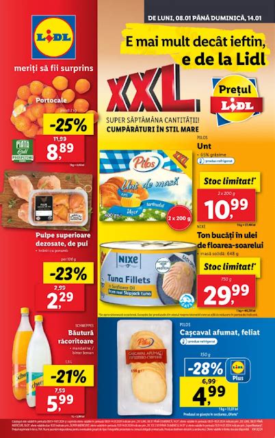 LIDL Catalog Brosura 8 14 01 2024 XXL Lidl Plus Super Weekend