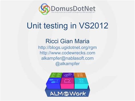 Unit Testing In Vs2012 Pptx