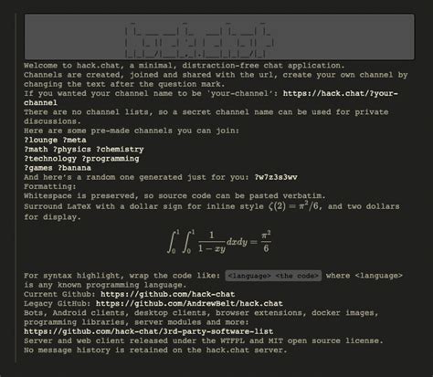 Hack Chat Is A Free Open Source Distraction Free Chat App