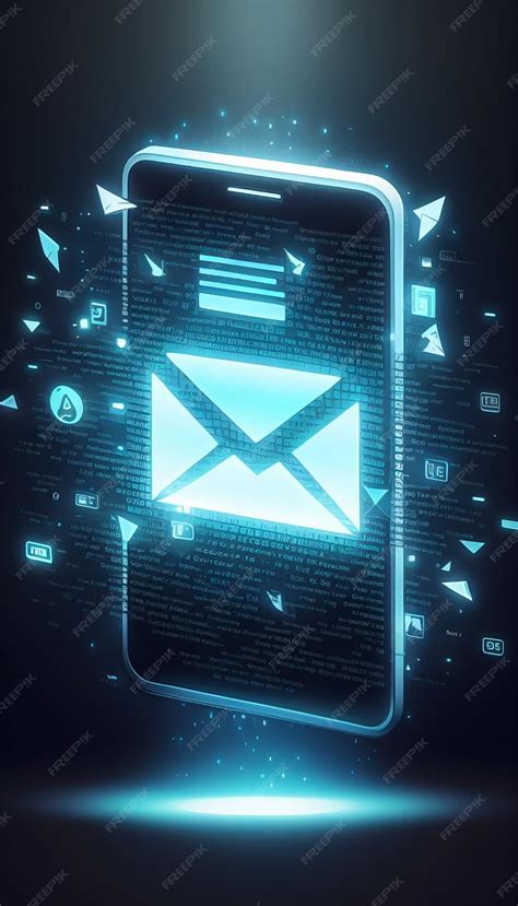 Premium Photo New Email Notification In The Inbox Receiving An Alert