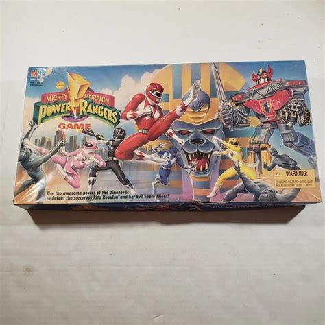 Rare Vintage Mighty Morphin Power Rangers Board Game Milton Bradley