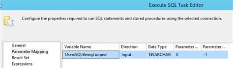 Parameter What Ssis Variable Paramter To Use To Capture Looping