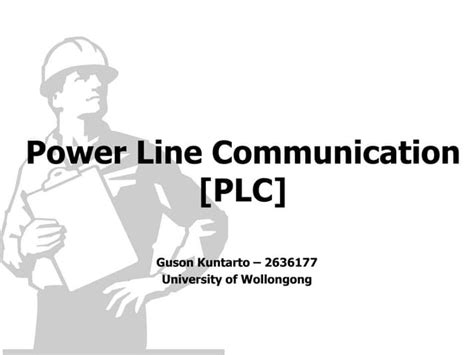 Power Line Communication Basics Pptx