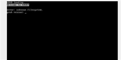 Grub Loading Error Grub Rescue Rkicksecure