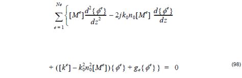 Finite Element Beam Propagation Method Fe Bpm With Perfectly Matched