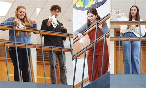 Physics Class Tries Egg Drop Schalmont