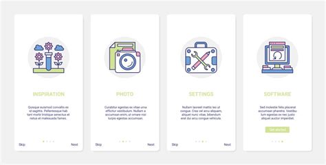 Ui Ux Design Web Concept With People Scenes Mega Vector Image