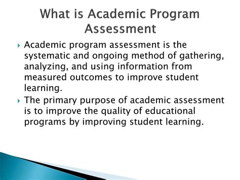 Ppt Academic Program Assessment Process Powerpoint Presentation Free Download Id2813526