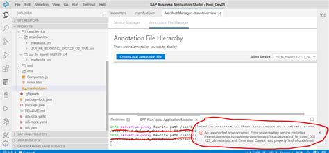 Unable To Create Local Annotation File In Vs Code Sap Community