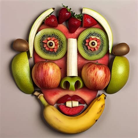 Download Ai Generated Fruits Face Royalty Free Stock Illustration
