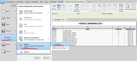 Export Revit Schedules To Excel Revit News