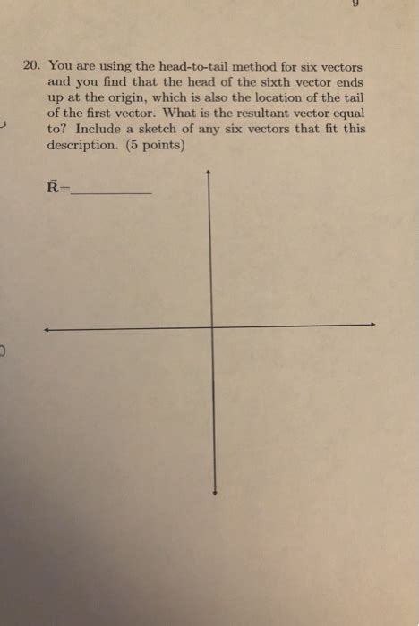 Solved You Are Using The Head To Tail Method For Six Chegg Com