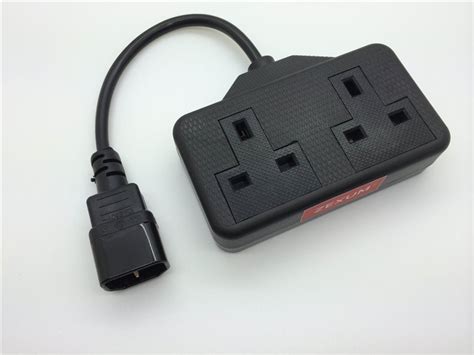 IEC C Male A Gang UK Socket UPS Stage Lighting Adapter Cable EBay