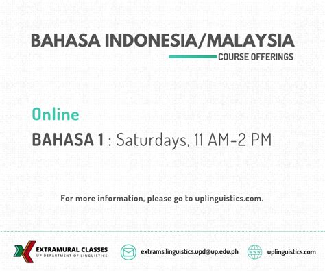 Extramural Extramural Classes Department Of Linguistics