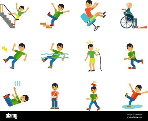 Accident Icon Set Stock Vector Image And Art Alamy