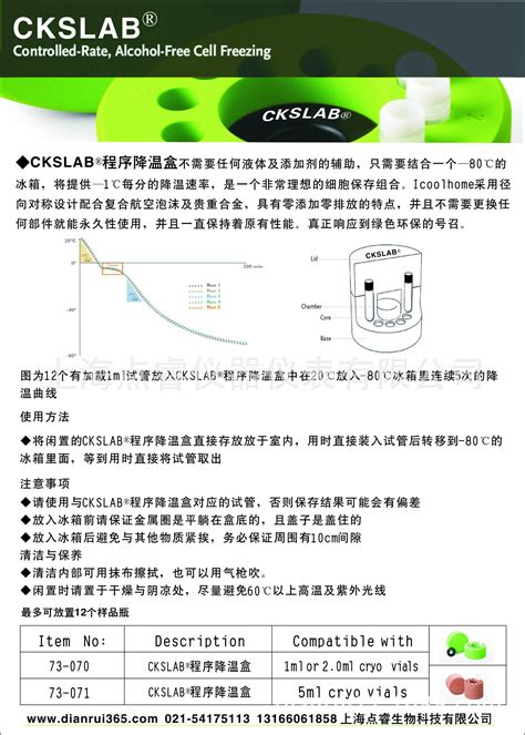 CKSLAB程序降温盒 梯度降温冻存盒 冷冻盒 细胞冻存盒 ML 孔 阿里巴巴