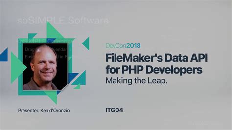 Filemakers Data Api For Php Developers Making The Leap Itg 04 Youtube