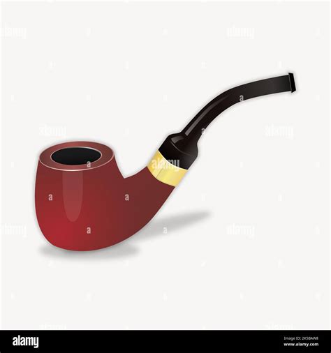 Tobacco Pipe Clipart Object Illustration Vector Stock Vector Image