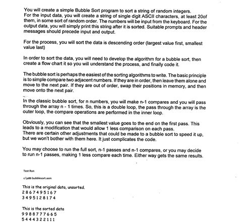 Need To Be Written In X86 Assembler Language Code