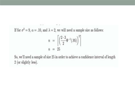 Innovative Methods For Confidence Interval Calculation Pptx