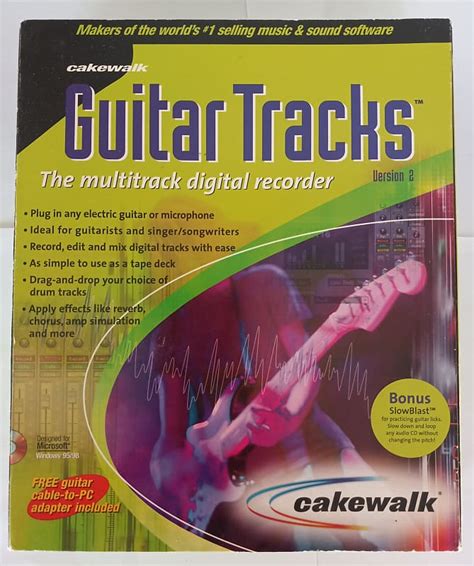 Cakewalk Guitar Tracks Multitrack Recording Software W Drum Reverb