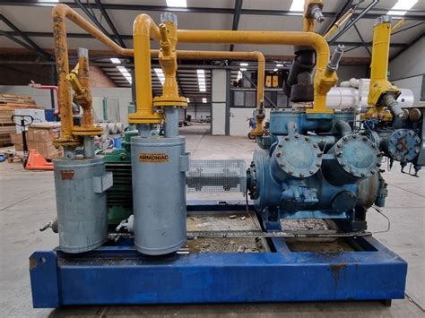 Used Grasso Rc 4212 Two Stage Reciprocating Compressor Nh3 Hos Bv