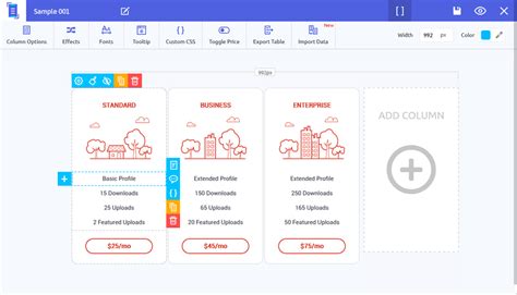 Wordpress Pricing Table Plugin Responsive Cabinets Matttroy