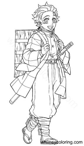 23 Demon Slayer Coloring Pages Printable Whimsy Coloring