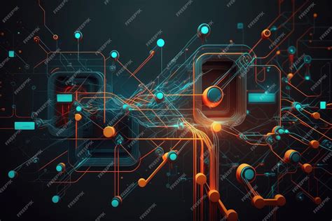 premium photo artificial intelligence big data information flow