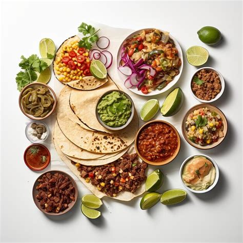 Premium Photo Mexican Food Isolated On White Background
