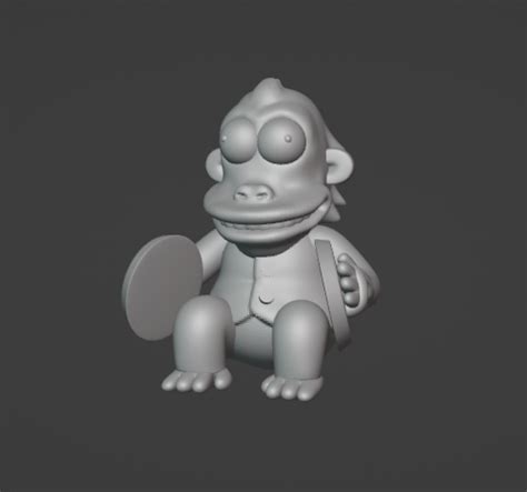 Stl File The Simpsons Monkey・3d Print Model To Download・cults