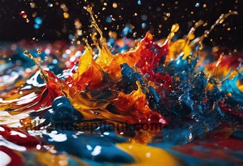 Color Clash Explosion A Visual Symphony Of Chromatic Conflict
