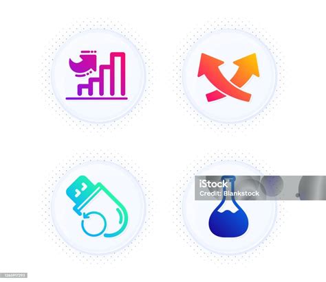플래시 메모리 교차 화살표 및 성장 차트 아이콘 집합입니다 화학 실험실 기호 벡터 0명에 대한 스톡 벡터 아트 및 기타 이미지 0명 그래프 금융 Istock