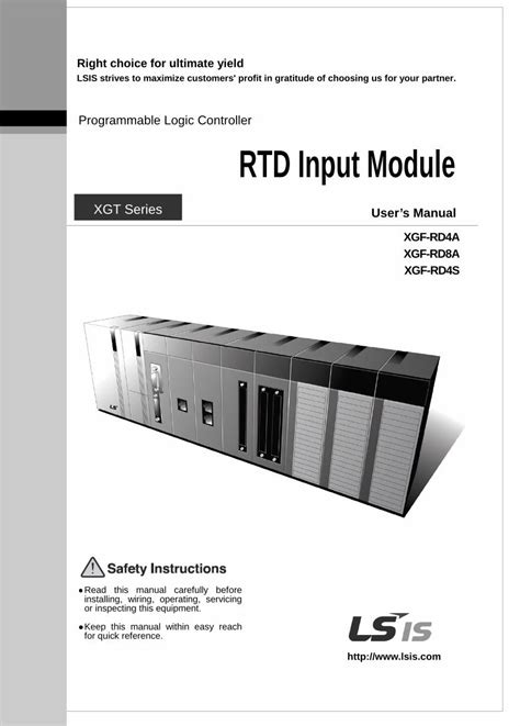 PDF Programmable Logic Controller RTD Input ModuleProgrammable Logic Controller RTD Input
