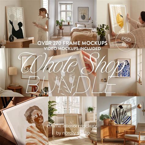 270 Video And Still Frame Mockups Smart Object Psd Bundle Etsy