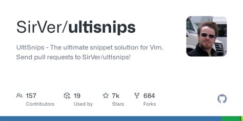 GitHub SirVer Ultisnips UltiSnips The Ultimate Snippet Solution For Vim Send Pull Requests