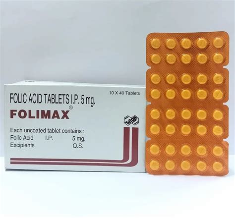 Folimax Tablets 5mg Own At ₹ 15 Stripe In Ahmedabad Id 1174694273