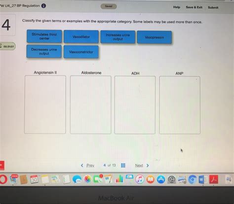 solved wu4 27 bp regulation help save and exit submit classify