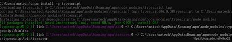 Typescript使用国内镜像cnpm直接安装以及使用yarn安装两种方法typescript镜像 Csdn博客