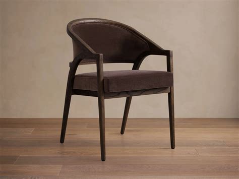 Aimee Upholstered Back Dining Arm Chair Arhaus