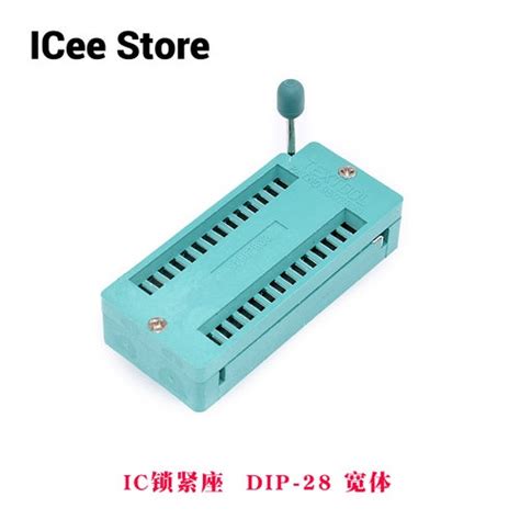 Ic Socket 14pin 16pin 18 20 24 28 32 40 P Pin 2 54 Mm Green Dip Universal Zif Ic Socket Test