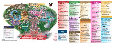 Disneyland Park Map Printable Printable Free Templates