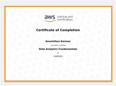 Aws Data Dataanalytics Datavisualization Aravinthan Kannan