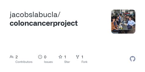 GitHub Jacobslabucla Coloncancerproject