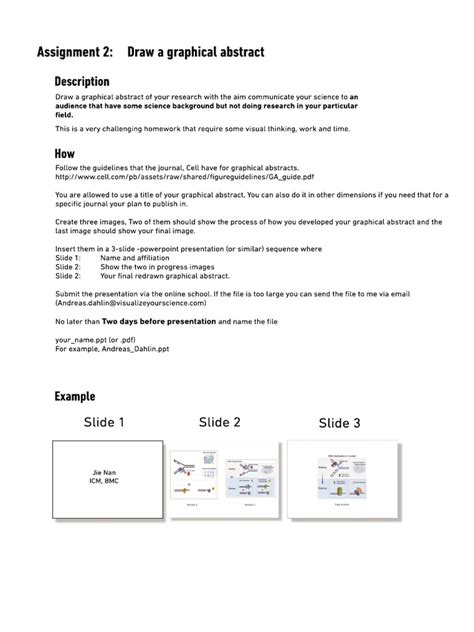 Assignment 2 2 Graphical Abstract Instructions Pdf