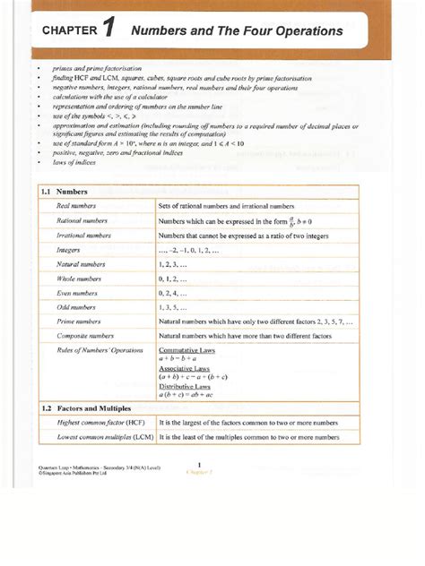 1 Numbers And Operations Pdf
