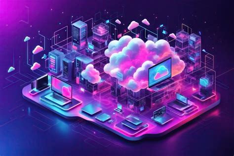 Premium Ai Image Cloud Technology Concept Data Center Concept Ai