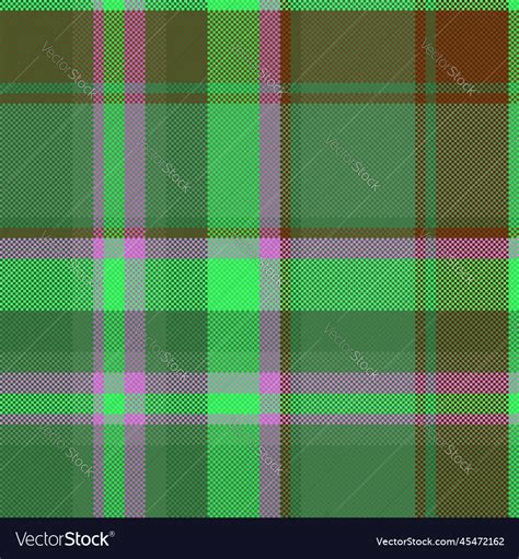 Seamless Textile Tartan Check Background Texture Vector Image