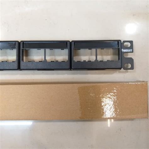 Jual Blank Patch Panel Panduit Netkey 24 Port Nkfp24y Panduit 24port Shopee Indonesia